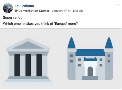🏛 Or 🏰 Emoji Perception