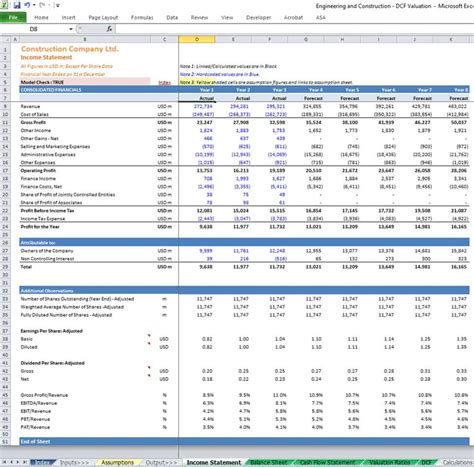 Dcf Valuation Excel Template Portal Tutorials