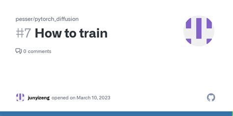 How To Train Issue Pesser Pytorch Diffusion Github