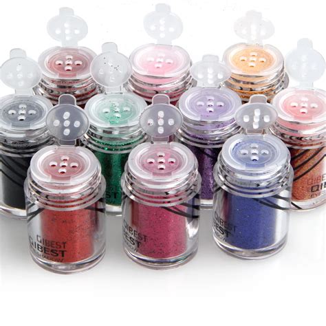 QiBest 20Colors Glitter Eyeshadow Powder Waterproof Loose Shimmer