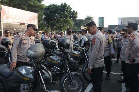 Persiapan Pengamanan Pemilu Polres Metro Tangerang Kota Cek Ratusan Alut Dan Alsus Polri