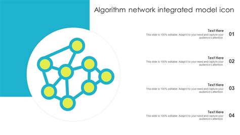 Algorithm Network Integrated Model Icon PPT Example