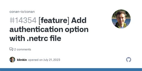 Feature Add Authentication Option With Netrc File · Issue 14354