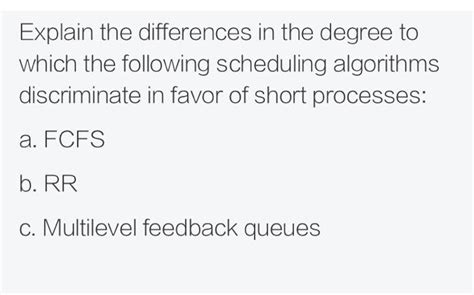 Solved Explain The Differences In The Degree To Which The Chegg