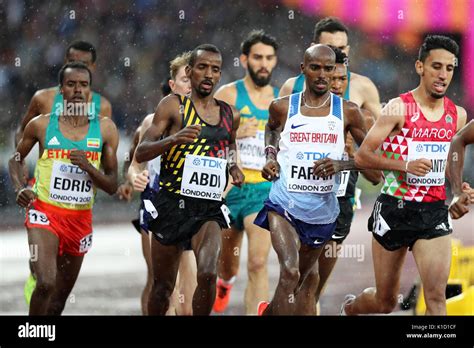 Bashir Abdi Belgium Mo Farah Great Britain Soufiyan Bouqantar Morocco Muktar Edris