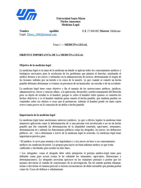 N°1 Medicina Legal Pdf Jurisprudencia Médica Testigo Experto