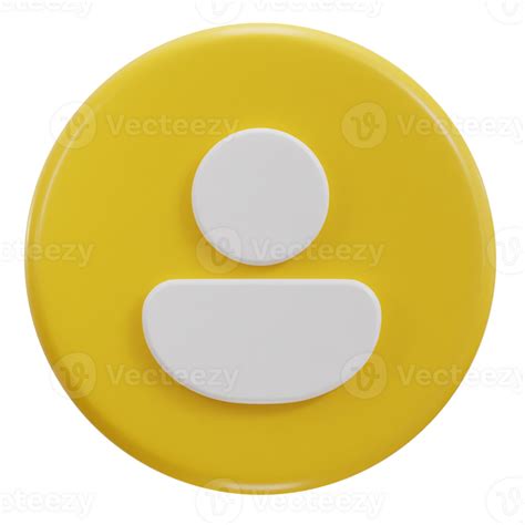 3d User Profile Icon Illustration 30772021 Png