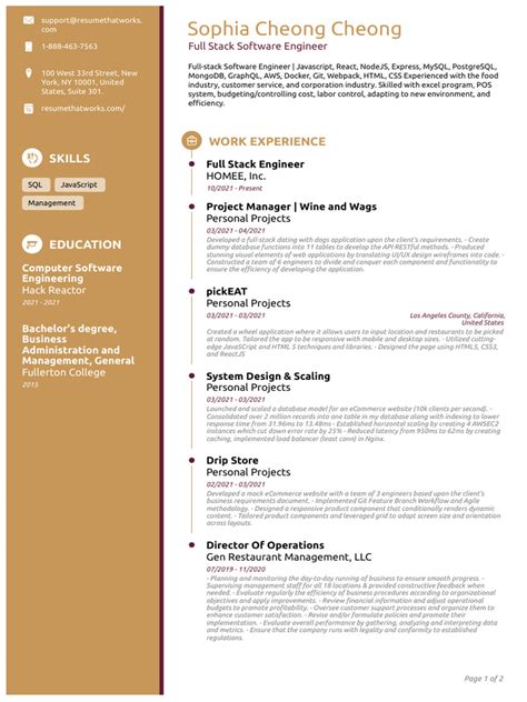 Full Stack Software Engineer Pdf Application Software Software