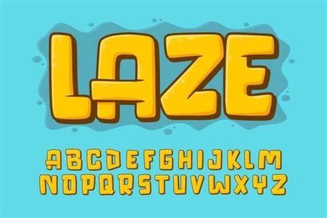 Alphabet Simple Bubble Graffity Text Vector Letters 8693307 Vector Art