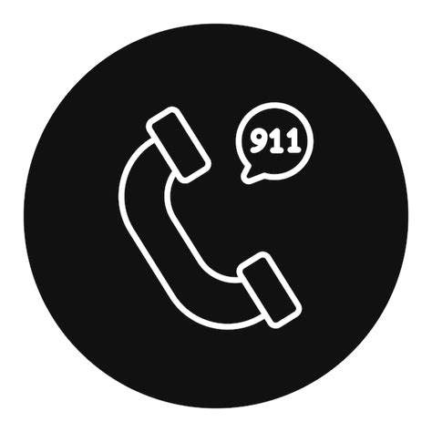 Premium Vector Call 911 Vector Illustration