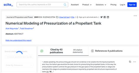 Numerical Modeling Of Pressurization Of A Propellant Tank