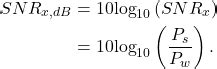 Calculate Signal To Noise Ratio SNR In Python Simulation