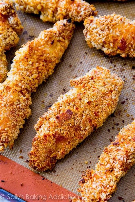 Baked Honey Bbq Chicken Fingers Sallys Baking Addiction