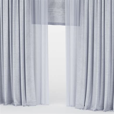 얇은 명주 그물과 커튼 3d 모델 19 Unknown Free3d