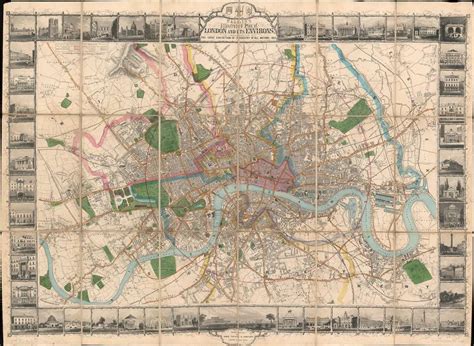 Talliss Illustrated Plan Of London And Its Environs In Commemoration