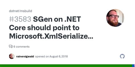 Sgen On Net Core Should Point To Microsoftxmlserializergenerator Package · Issue 3583