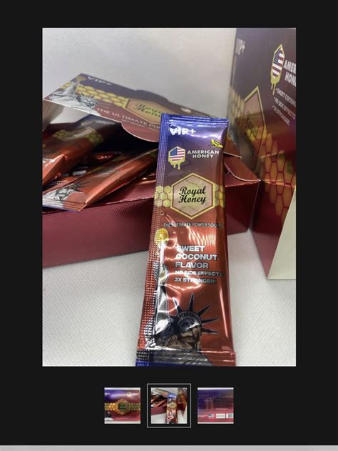 VIP Royal Sweet Coconut American Honey USA Sachets VarietyM