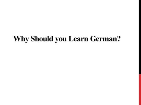Why Should You Learn German