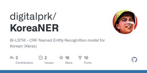 GitHub Digitalprk KoreaNER Bi LSTM CRF Named Entity Recognition Model For Korean Keras