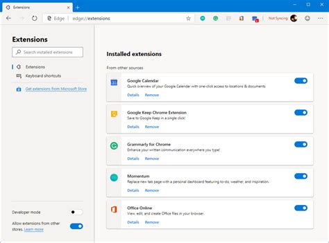 Comment installer les extensions Chrome sur Microsoft Edge à partir du