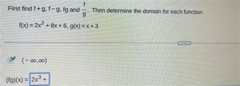 Solved First Find Fgf−gfg And Gf Then Determine The