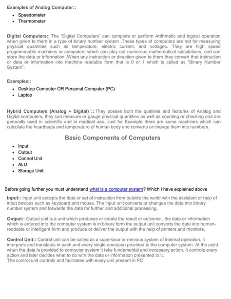 Classifications Of Computer Pdf