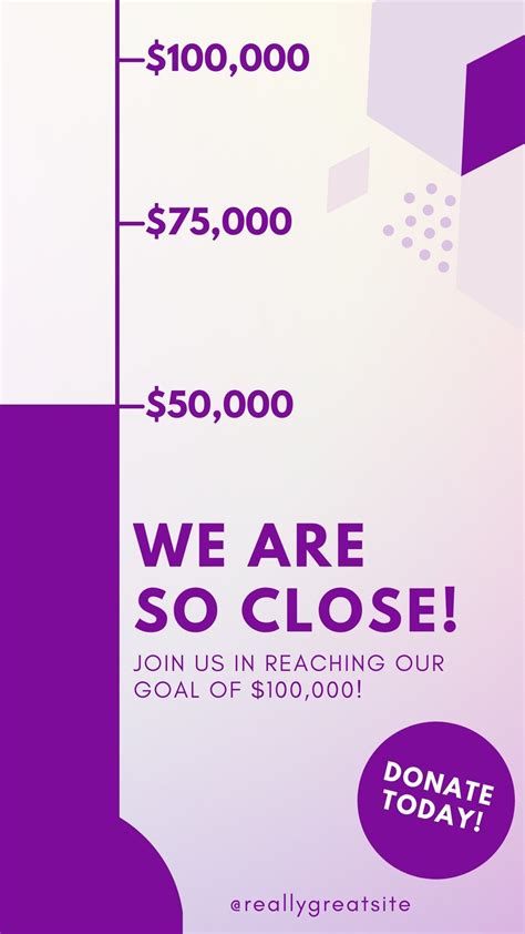 Fundraising Goal Chart Template