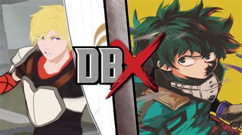 Jaune Arc Vs Izuku Midoriya Dbx Fanon Wikia Fandom