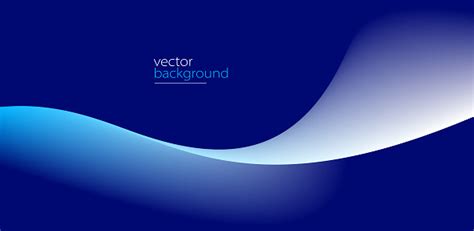 부드러운 그라데이션 벡터 추상적 배경 편안하고 조용한 예술과 함께 흐르는 진한 파란색 곡선 모양은 건강 의학 또는 음악 사운드를