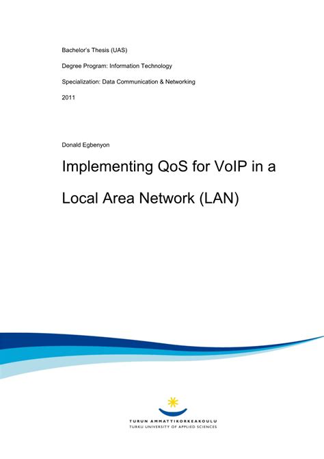 Implementing Qos For Voip In A Local Area Network LAN DocsLib