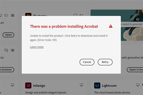 Acrobat Does Not Want To Install Via Cc All Other Adobe Community