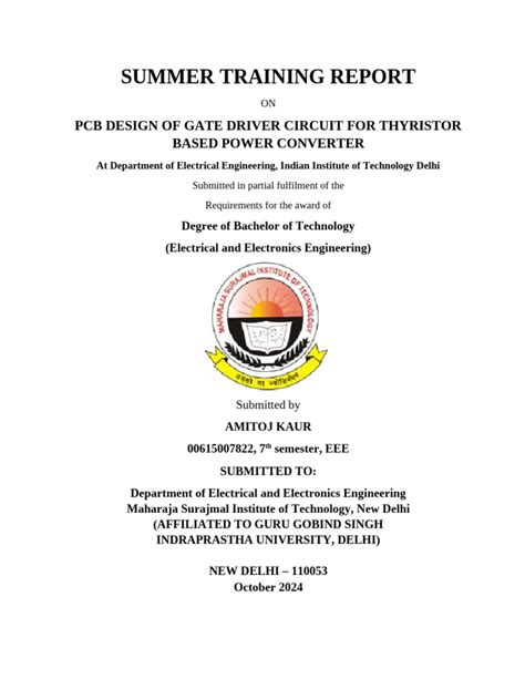 Scr Gate Driver Design Report Pdf