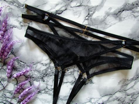 Crotchless Panties Sex Toys See Through Lingerie Stripper Etsy