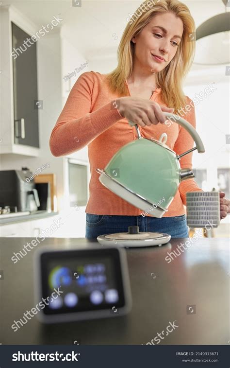 Smart Energy Meter Kitchen Measuring Electricity Stock Photo 2149313671 Shutterstock