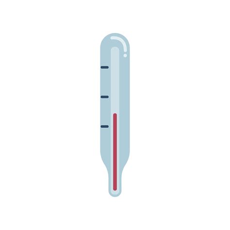 Thermometer Measuring Temperature Isolated Graphic Illustration