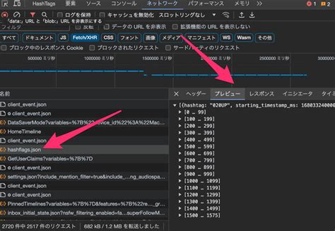 work を使って、拡張機能からネットワークリクエストを取得する