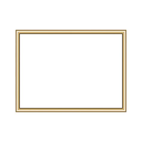 Premium Vector Rectangle Gold Frame Isolated Luxury Rectangle Golden Border Frame Mockup