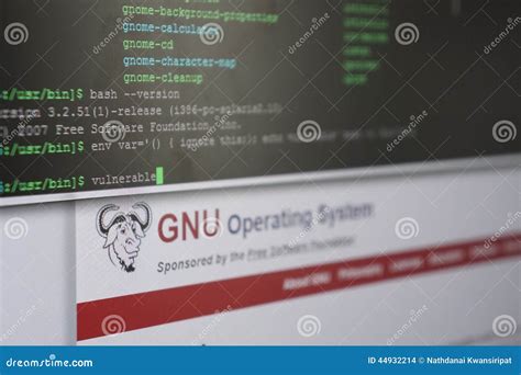 Bangkok Thailand 26th Friday September 2014 Screenshot Of The Bash Shell Script To Test The