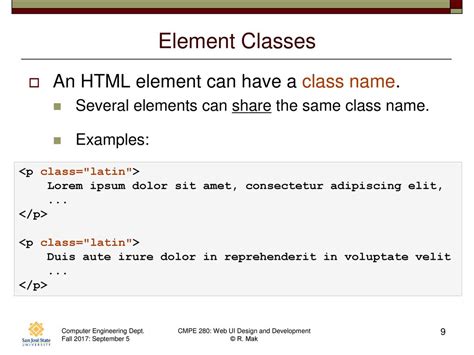 Cmpe Web Ui Design And Development September Class Meeting Ppt