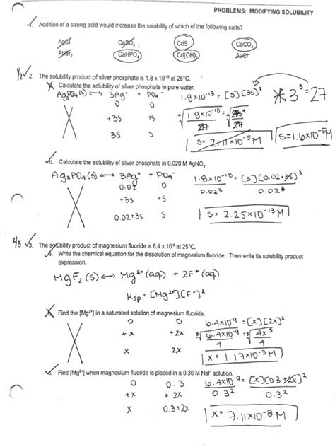 Modifying Solubility Problems Pdf