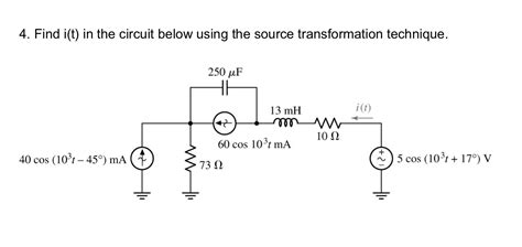 Solved Find It ﻿in The Circuit Below Using The Source