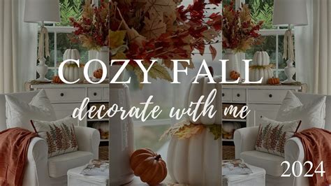 NEW COZY FALL DECORATE WITH ME 2024 AUTUMN DECOR IDEAS SIMPLE