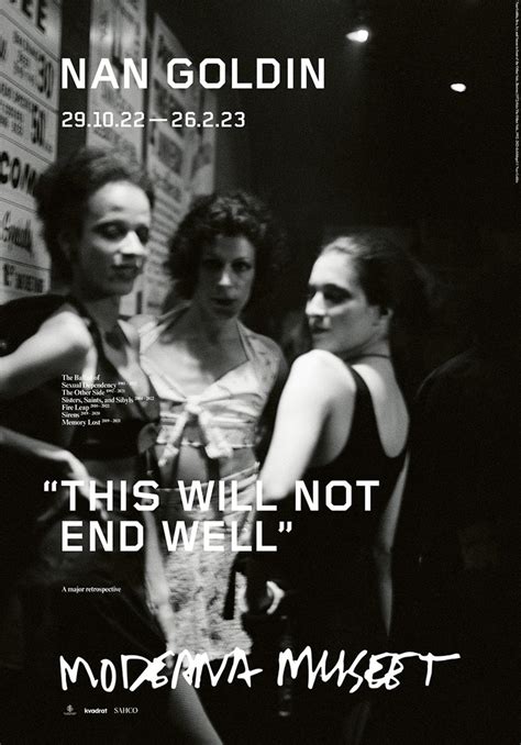 Nan Goldin Self Portrait At New Years Eve 2022 Exhibition Poster For