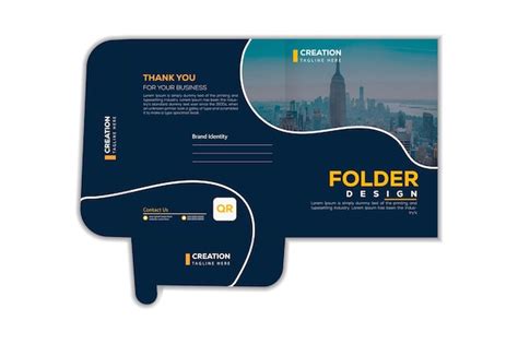 Premium Vector Abstract Layout And Concept Creative Folder Template Modern Cover Design