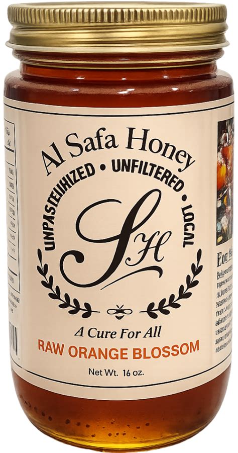 Pure Raw Orange Blossom Honey Al Safa Honey