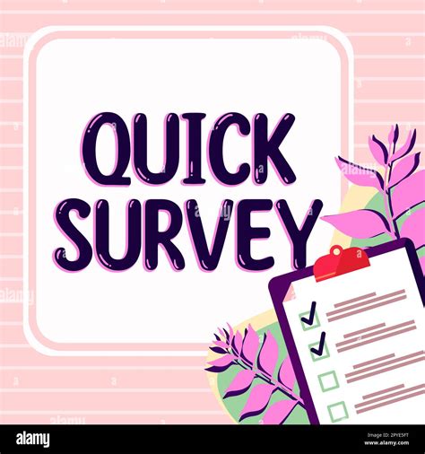 Conceptual Caption Quick Survey Business Approach Conduct Fast Check On Condition Value