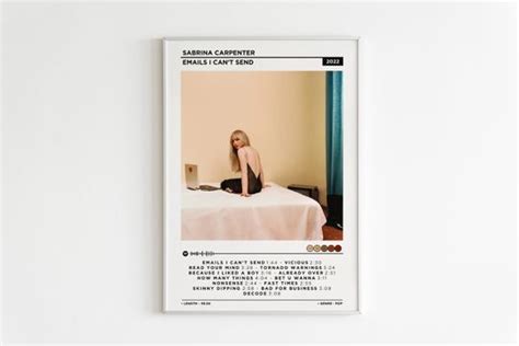 Sabrina Carpenter Emails I Cant Send Album Poster Sabrina
