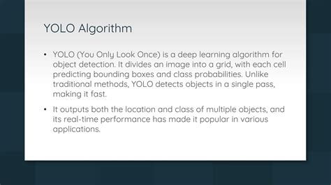 object and motion deduction system using yolo in deep learning pptx