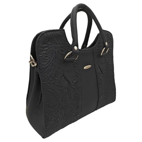 Bolsa En Piel Vacuno Cincelada Fana Thaliss Negro