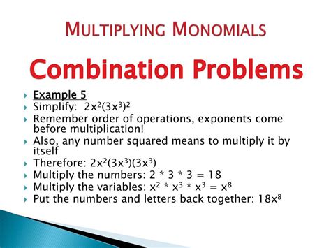 PPT Multiplying Monomials PowerPoint Presentation Free Download ID 5833231